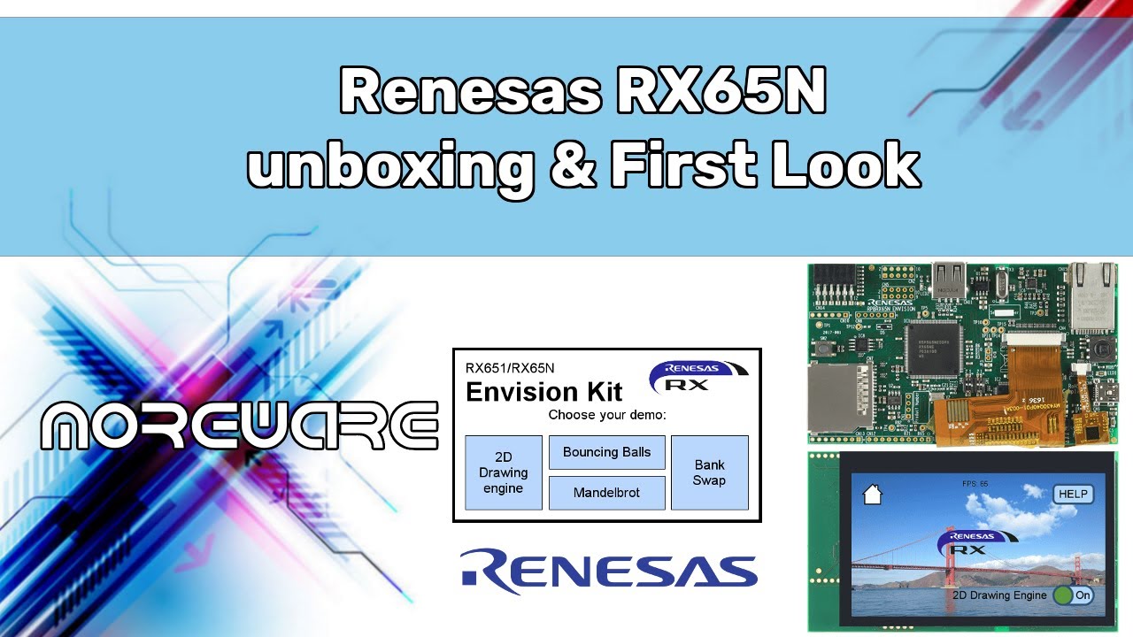 Renesas RX65N Envision Kit - Unboxing & First Look - YouTube