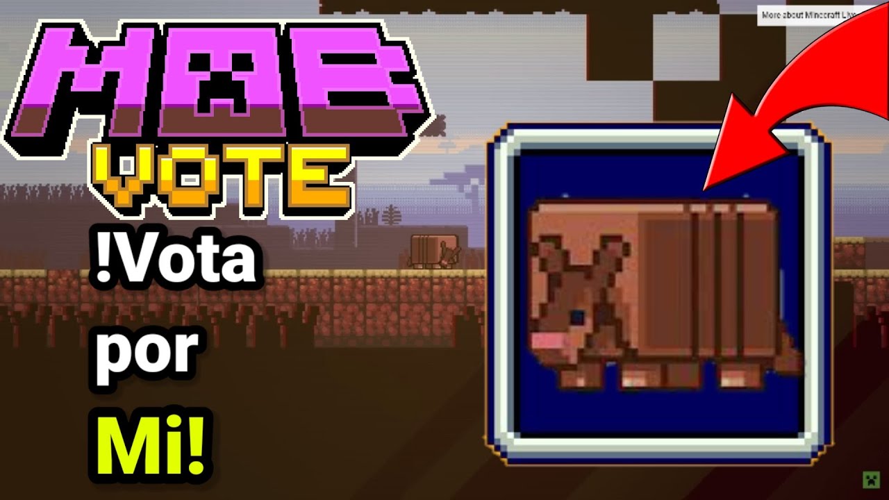 🐗Vota por el Armadillo! 🐗 | Mob Vote | Minecraft Live 2023 - YouTube