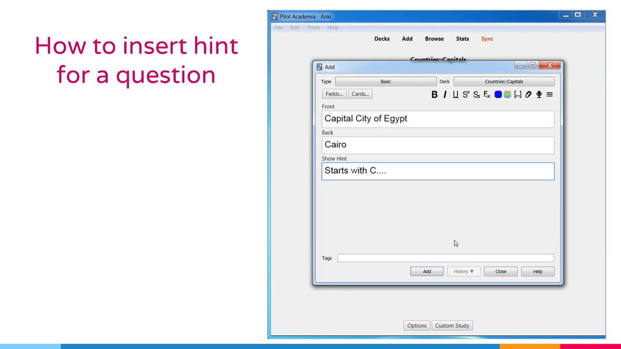HOW to INSERT HINT for a question? - YouTube