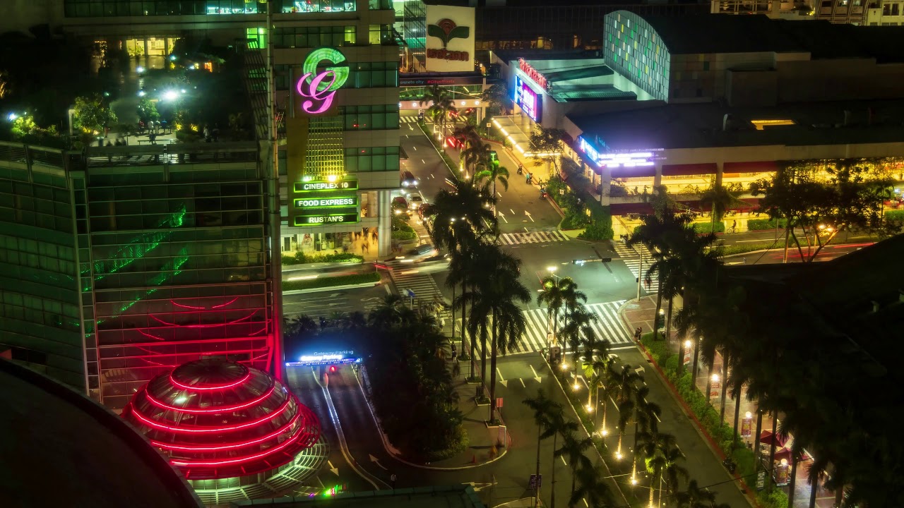 Araneta Center | 4K Night Timelapse | 2020-02-14 - YouTube