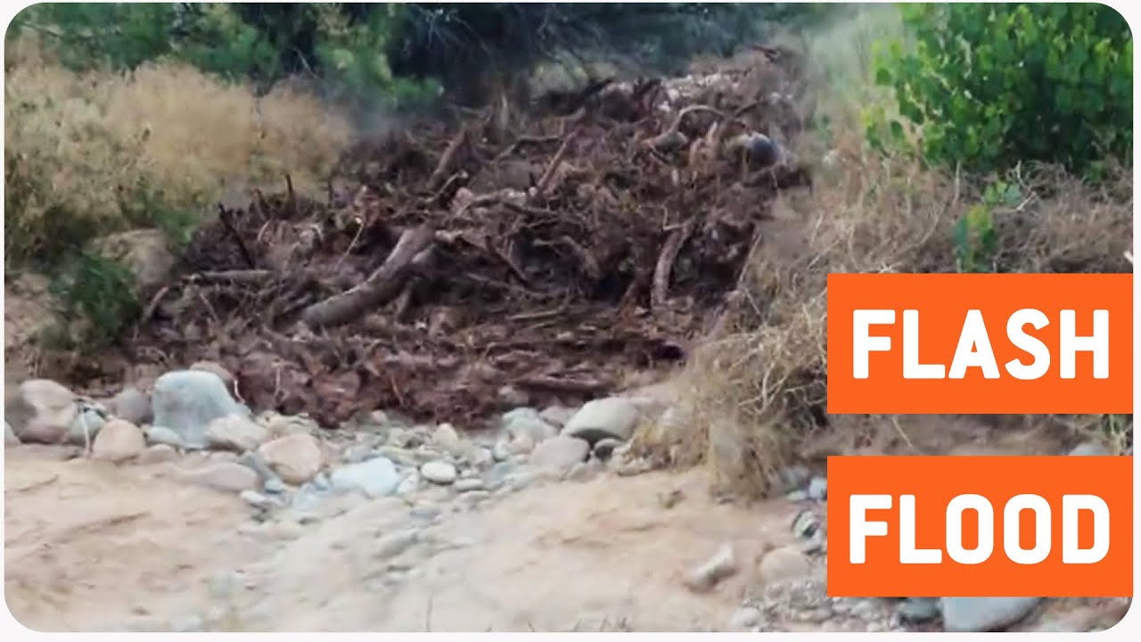 Flash Flood Hits Utah Road | Washed Away - YouTube