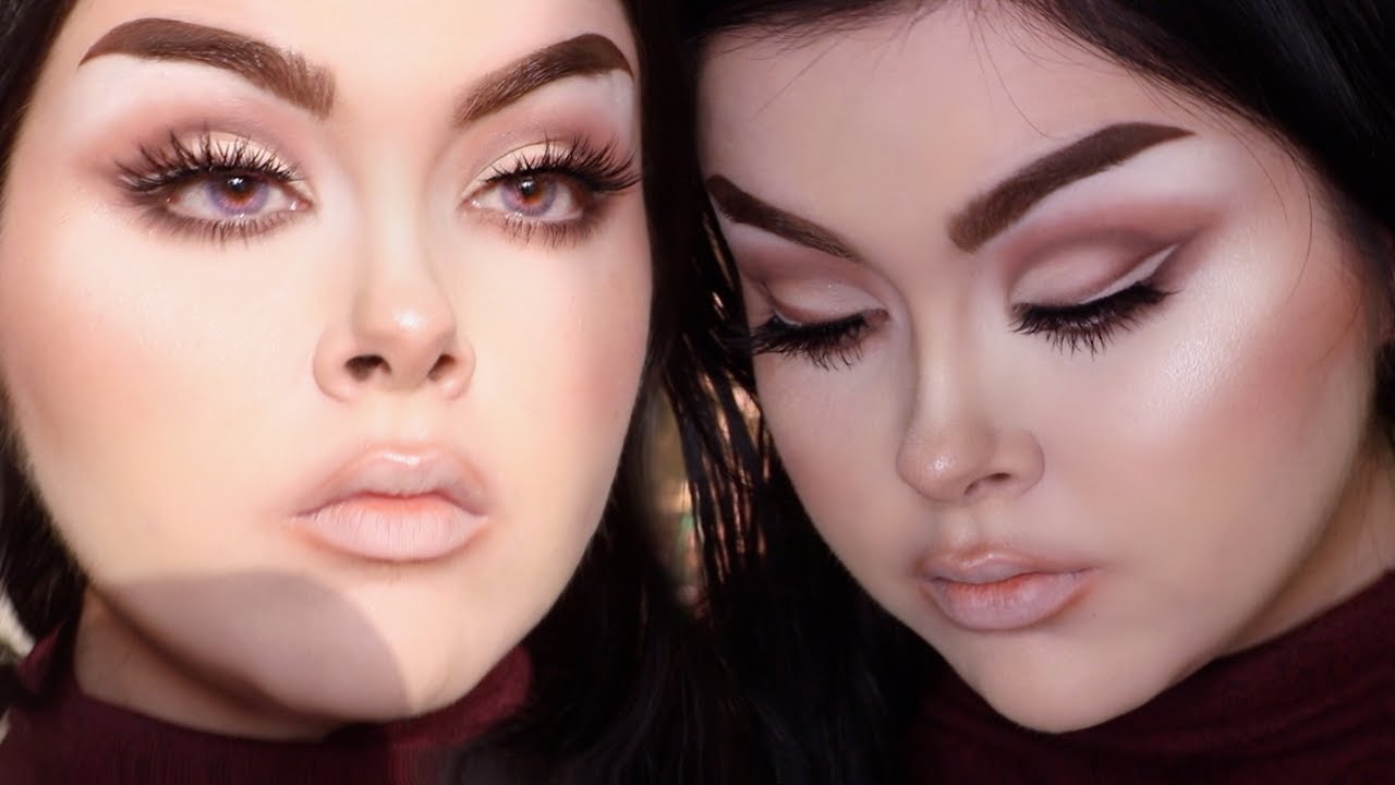 Nude Negative Space Makeup Tutorial • JackyOhhh - YouTube