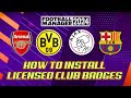 FM24 Guide - How To Install Licensed Club Badges and Logos In FM24 ...