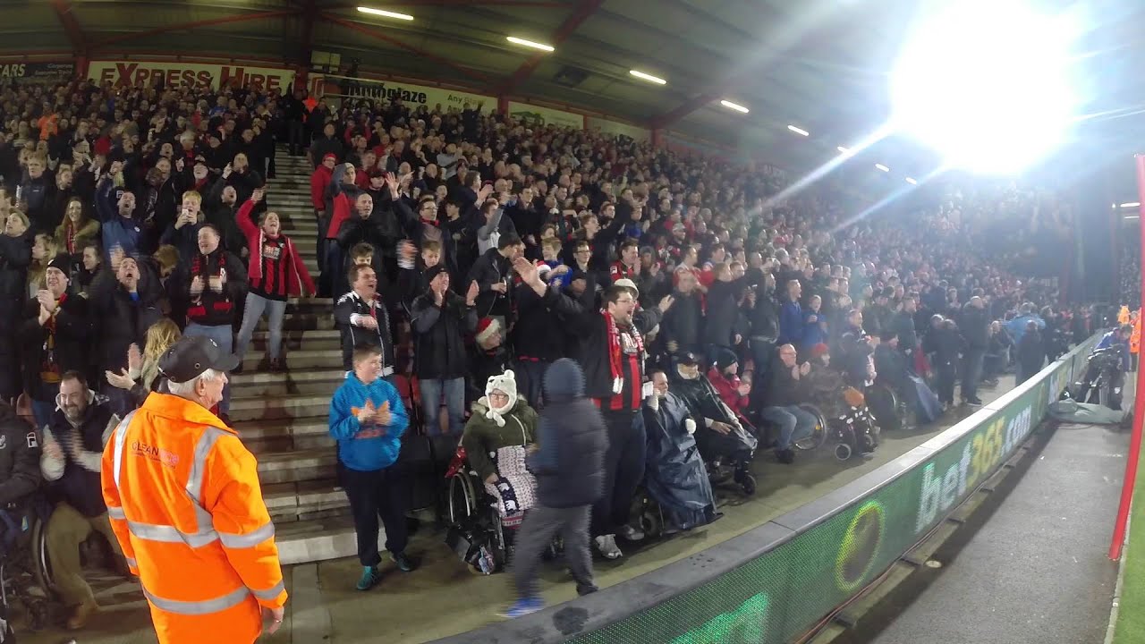 Fan cam | The Steve Fletcher Stand erupts as Junior Stanislas opens the ...