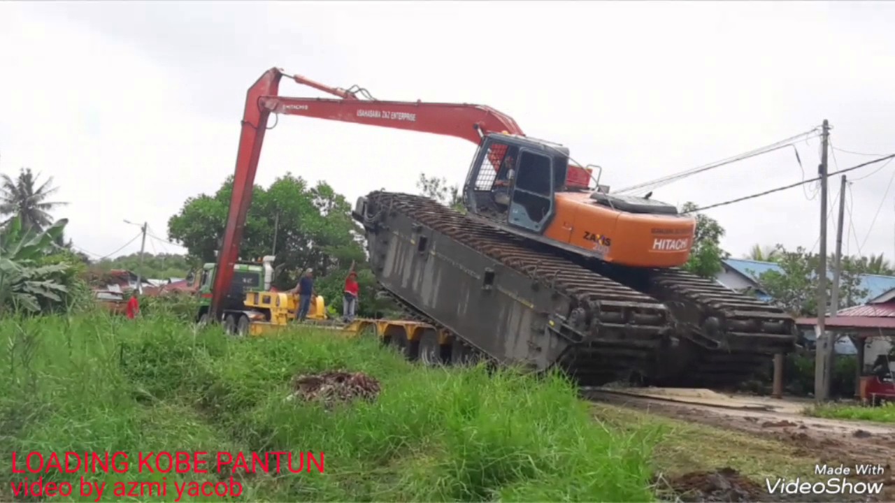 loading kobe pantun by aziz loader 4 axle - YouTube