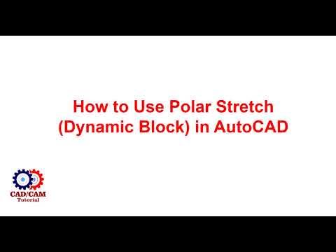AutoCAD Polar Stretch Action | Dynamic Block in AutoCAD - YouTube