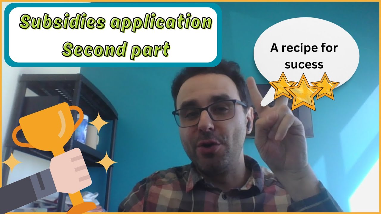 Subsidy application #2 - The application itself - YouTube