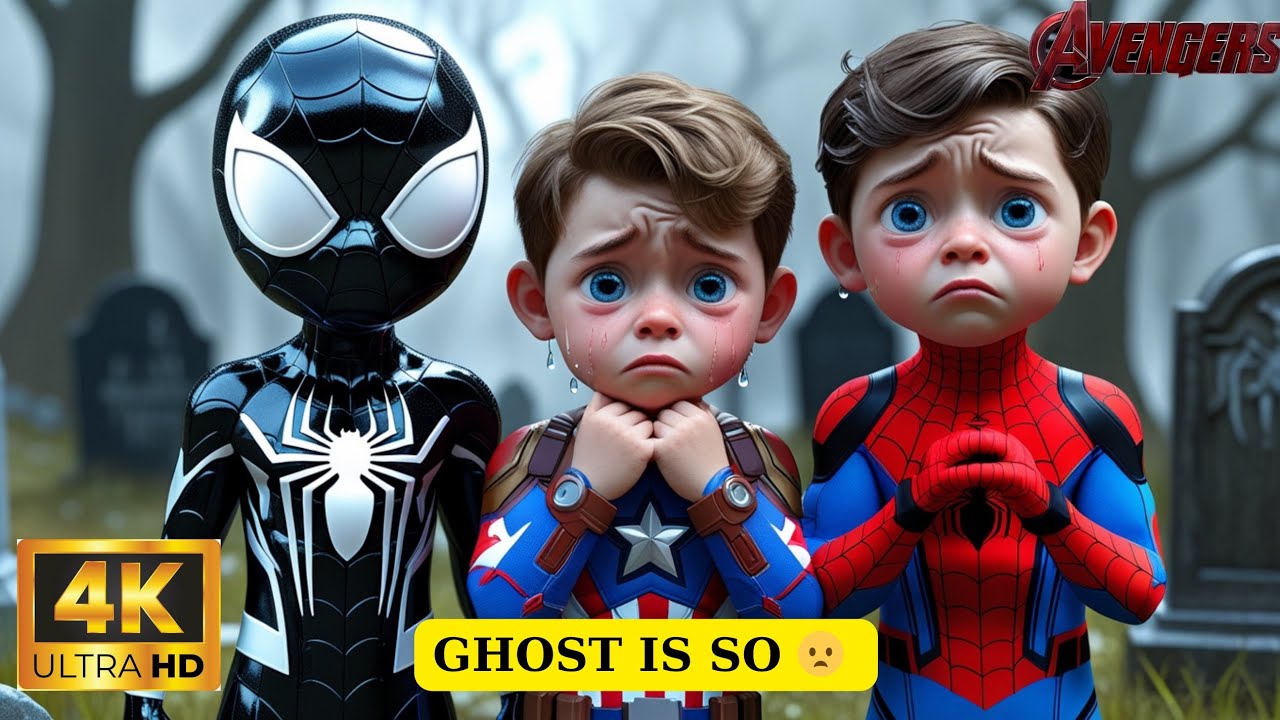 Ghost Is So डरावना | Spider Kids Emotional Moment | 4K Ultra HD #dc # ...