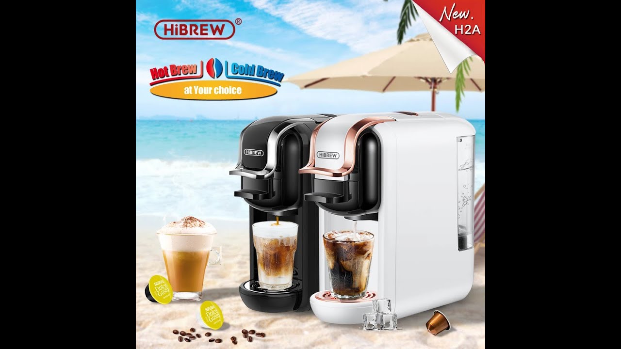 HiBREW Coffee Machine Hot Cold Brew 4in1 Multiple Capsule - YouTube