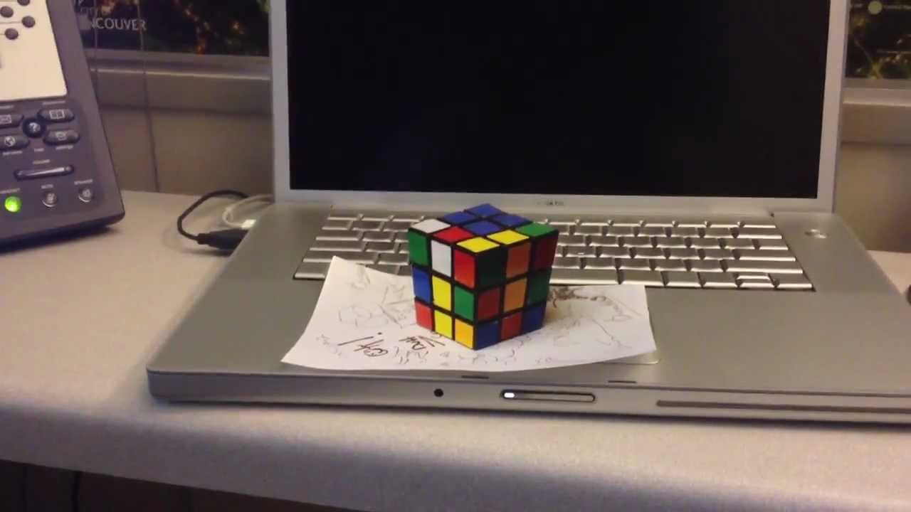 Optical Illusion Anamorphic Test (Rubix Cube) - YouTube