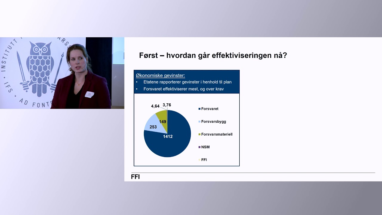 10) Hanne Hanson, underdirektør Forsvarsdepartementet og Sverre Kvalvik ...