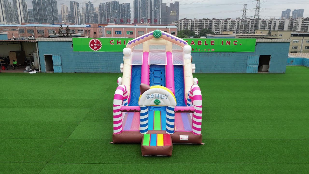 Enter the Sweet World of Fun with the Candy House Themed Inflatable ...