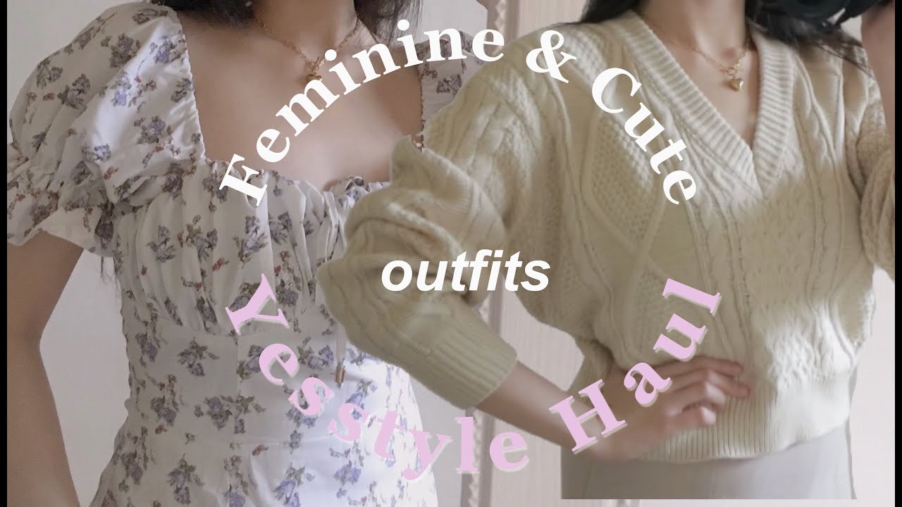 Feminine & Cute Yesstyle Haul ♡ - YouTube
