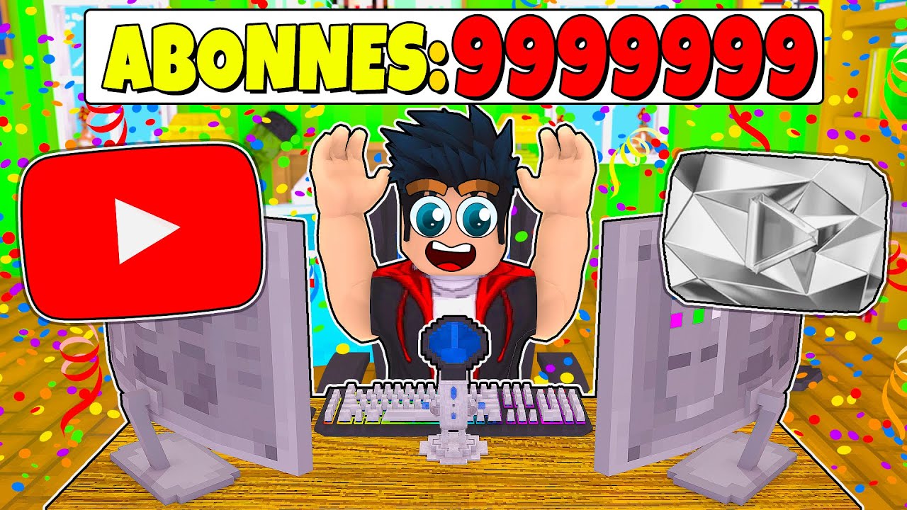JE DEVIENS LE MEILLEUR YOUTUBER DANS ROBLOX ! (YouTube Simulator Z ...