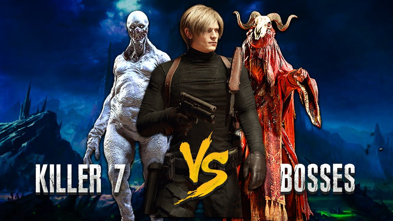 Max Level OG Killer 7 VS All Bosses - Resident Evil 4 Remake - YouTube