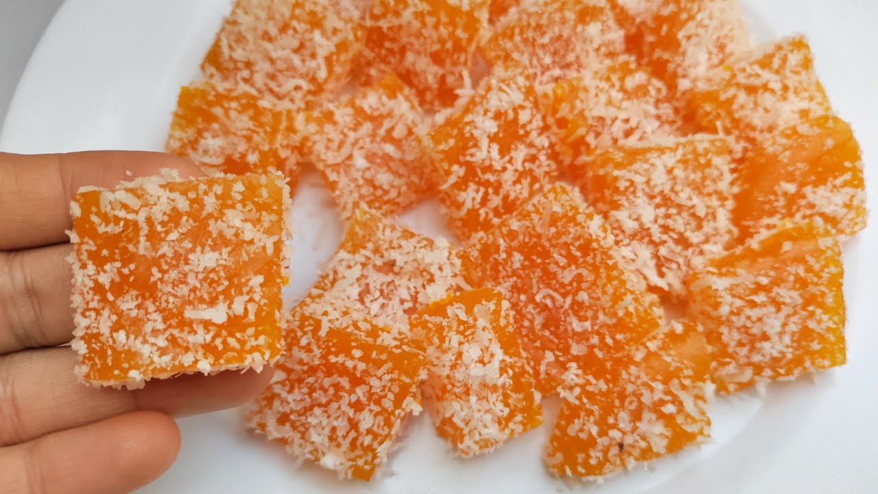 ORANGE GUMMY CANDY RECIPE | ORANGE JELLY CANDY | ORANGE CANDY RECIPE ...