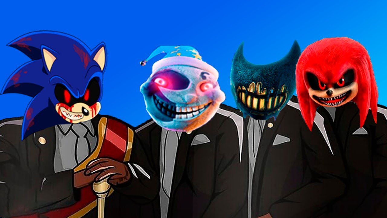 Cursed Sonic VS Knuckles Exe VS Monster Bendy VS Cursed Moondrop ...