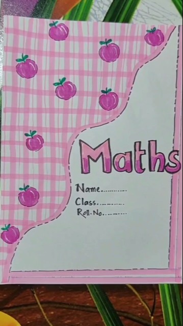 Maths project front page design||aesthetic project boarder design# ...