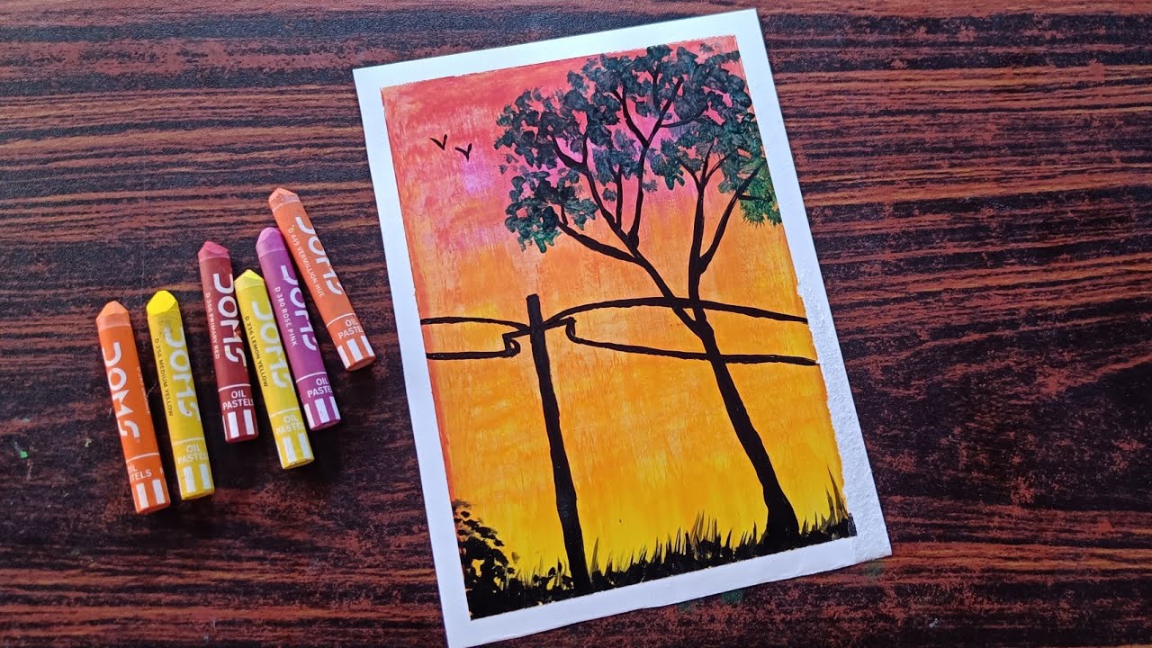 how to draw easy painting tower easy painting scenery drawing # ...