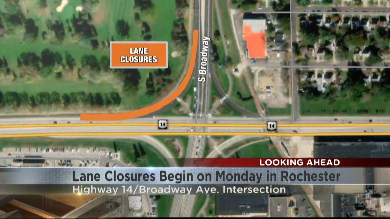 Lane closures on Highway 14/Broadway Ave. are set to begin Monday in ...