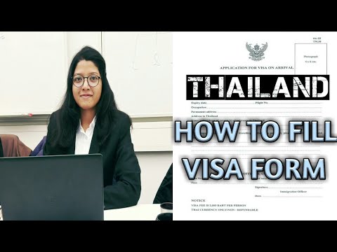 Thailand | How to Fill Visa On Arrival (VOA) Form | Complete Guide ...