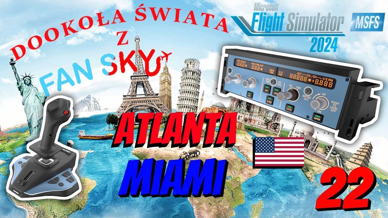 Welcome to Miami i A320 Fenix w MSFS2024 - World Tour FanSKY - YouTube