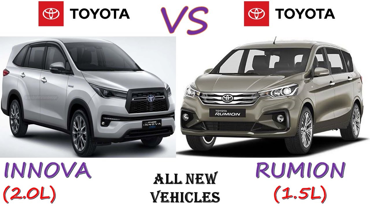 Toyota INNOVA Vs ALL NEW Toyota RUMION | Which one is better? - YouTube
