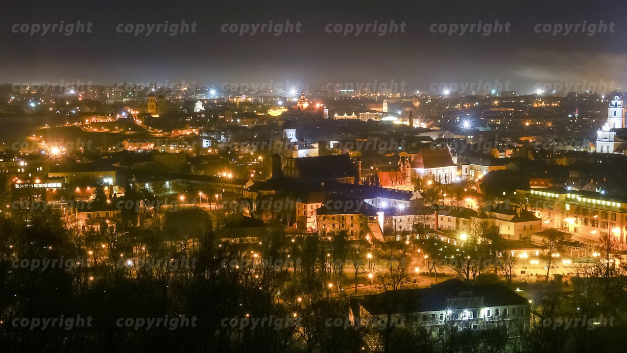 Vilnius, Lithuania night time lapse - YouTube
