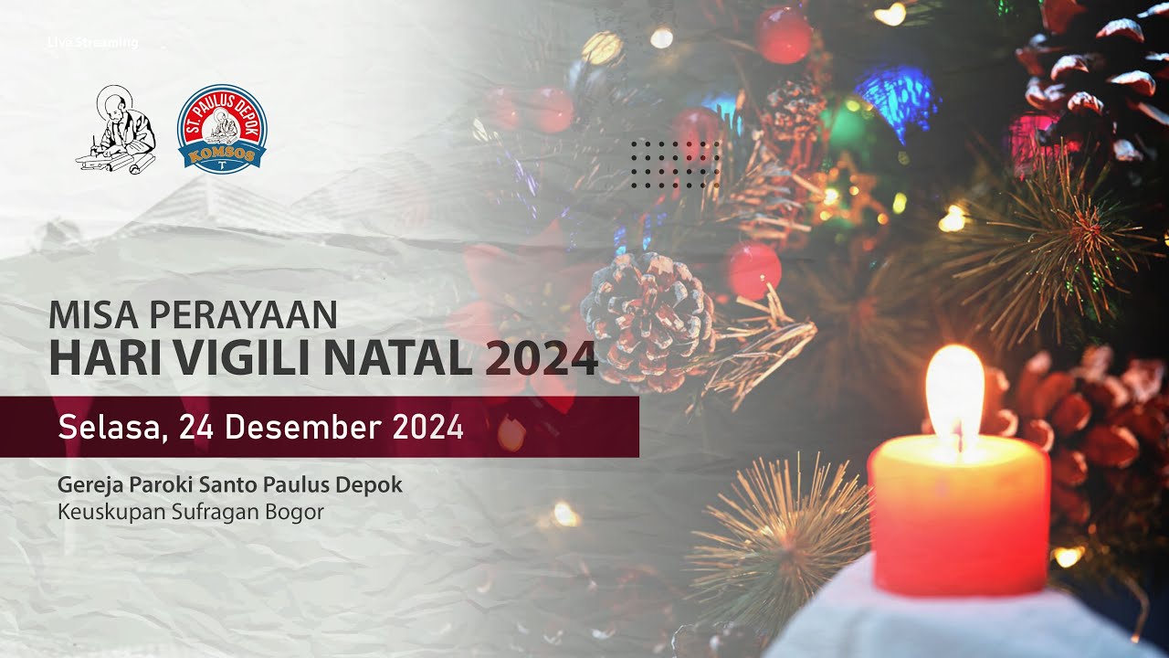 Misa Malam Natal - Selasa, 24 Desember 2024 - YouTube