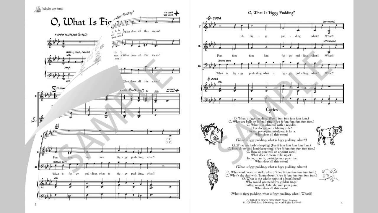 O, What Is Figgy Pudding? - MusicK8.com Singles Reproducible Kit - YouTube