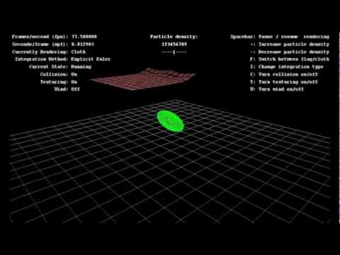 Mass Spring Particle Systems - Application Demonstration - YouTube