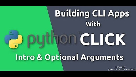 Python Click Tutorial( Building Command Line Apps) - YouTube