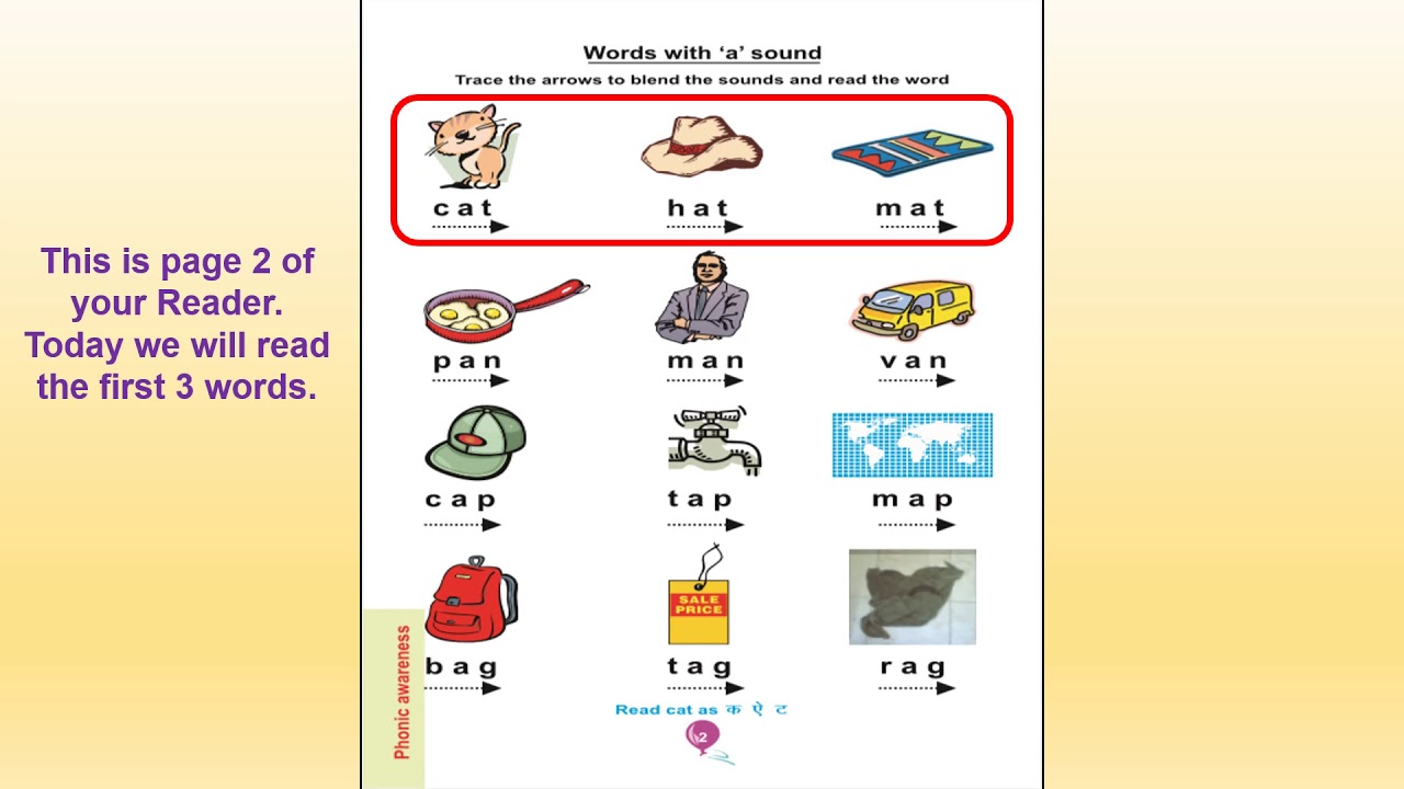 Getting Ready to Read - " at" words - YouTube