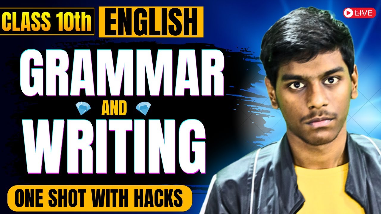 Class 10 Full Writing Section And Grammar Section One Shot With Magic Tricks And Hacks | Sachin ...