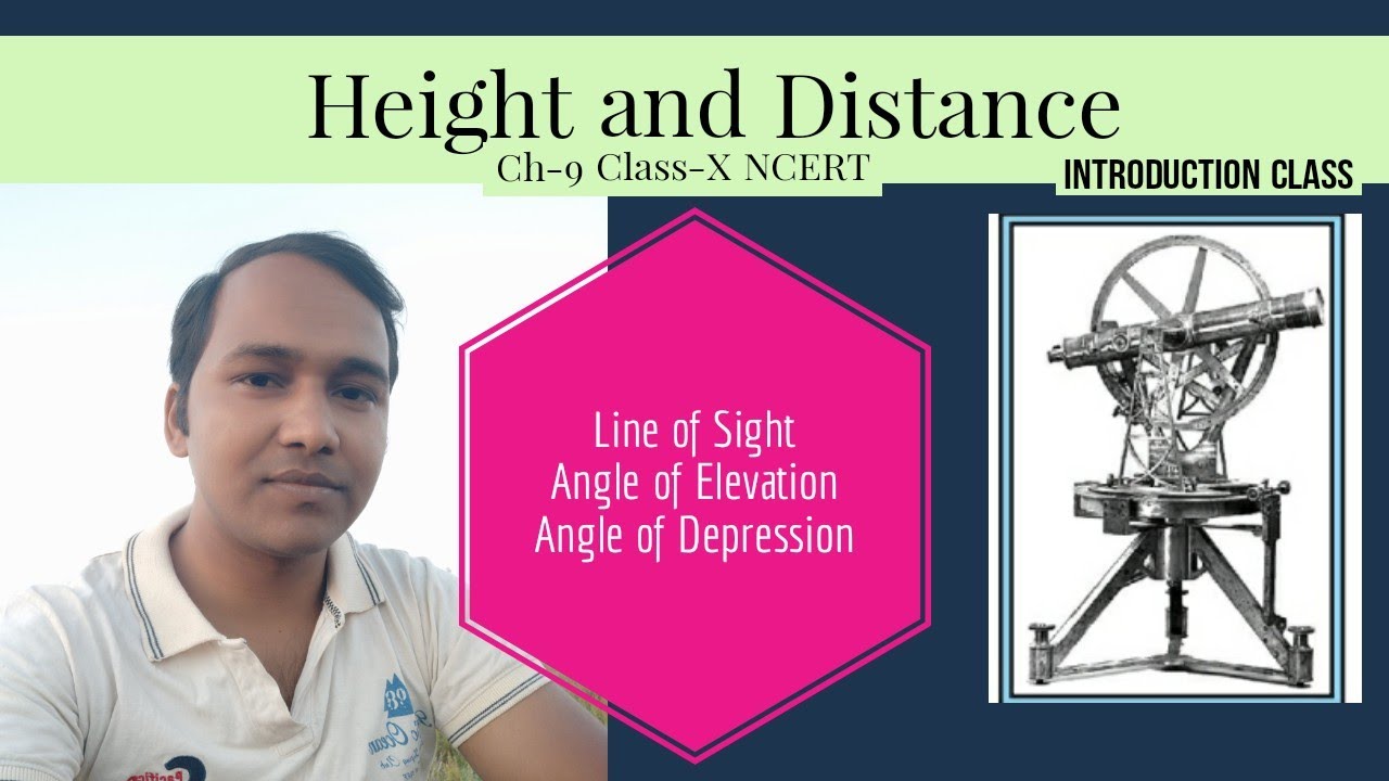 What is Line of Sight, Angle of Elevation & Angle of Depression? Ch ...
