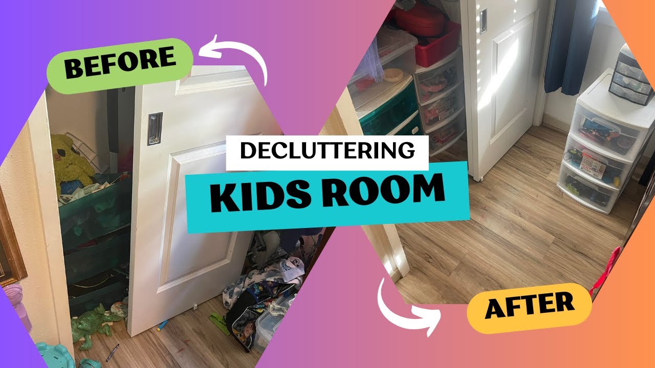 EXTREME KIDS' BEDROOM DECLUTTER | ORGANIZE & DEEP CLEAN with me | Real ...