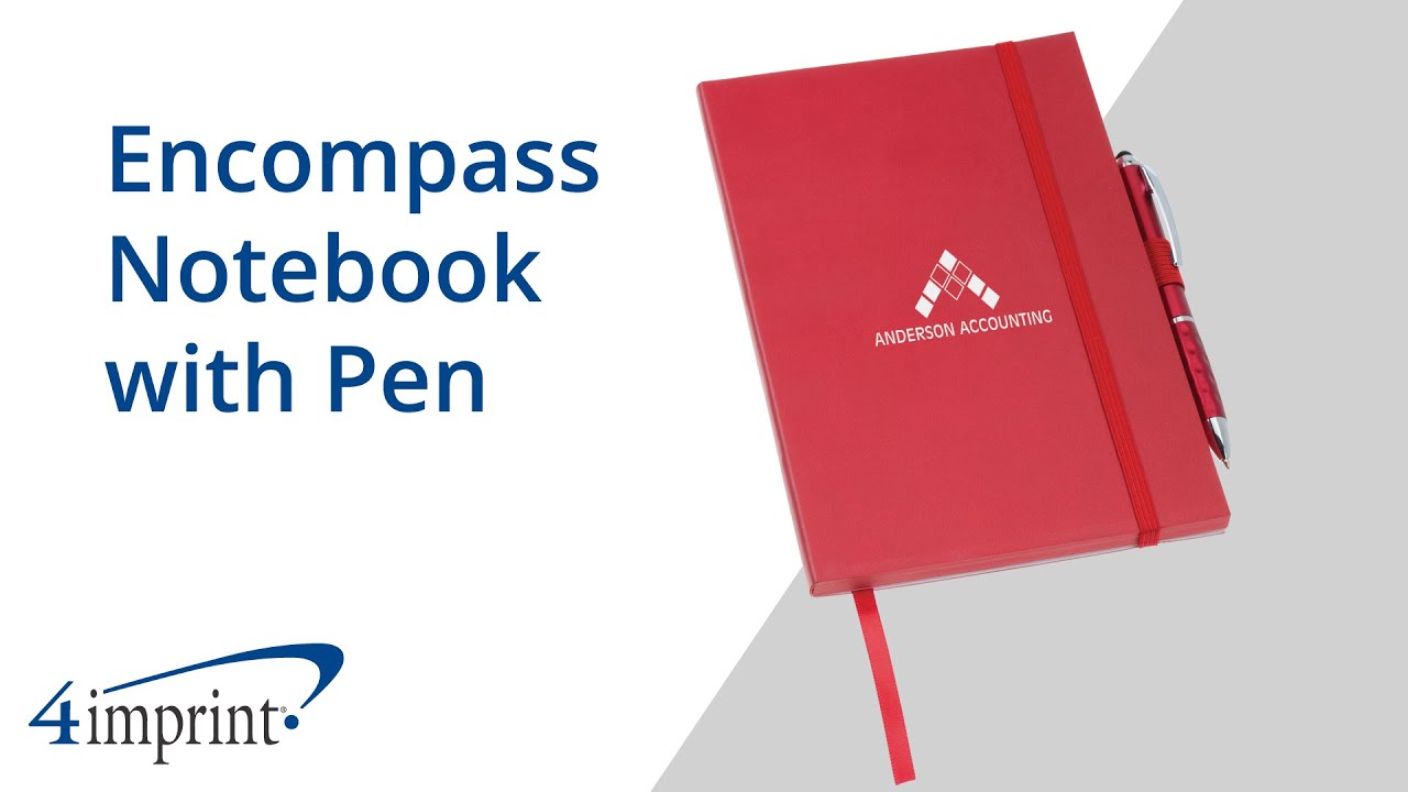 Encompass Notebook with Pen by 4imprint - YouTube