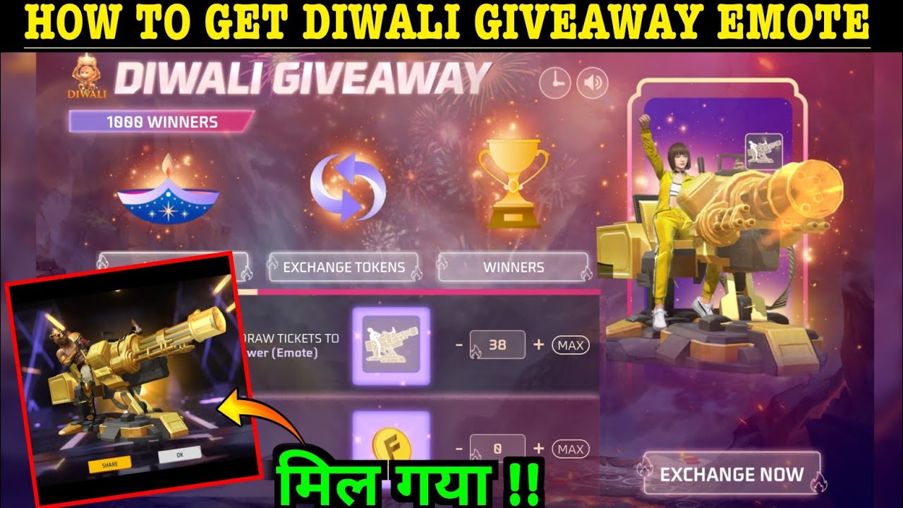 Free Emote Kaise Milega | FF Lucky Draw Event Emote | How to Get Emote ...