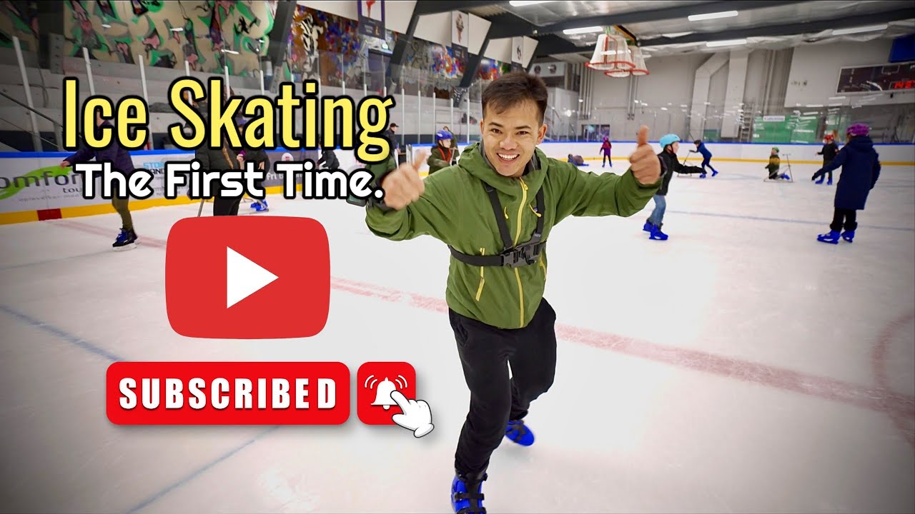 Ice Skating for the first time || Odense Denmark || Bikram Tamang ...