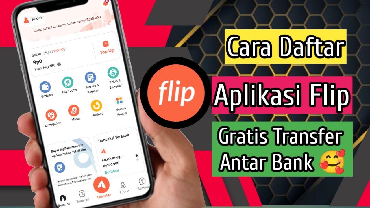 Cara Daftar Aplikasi Flip | Gratis Transfer Antar Bank - YouTube