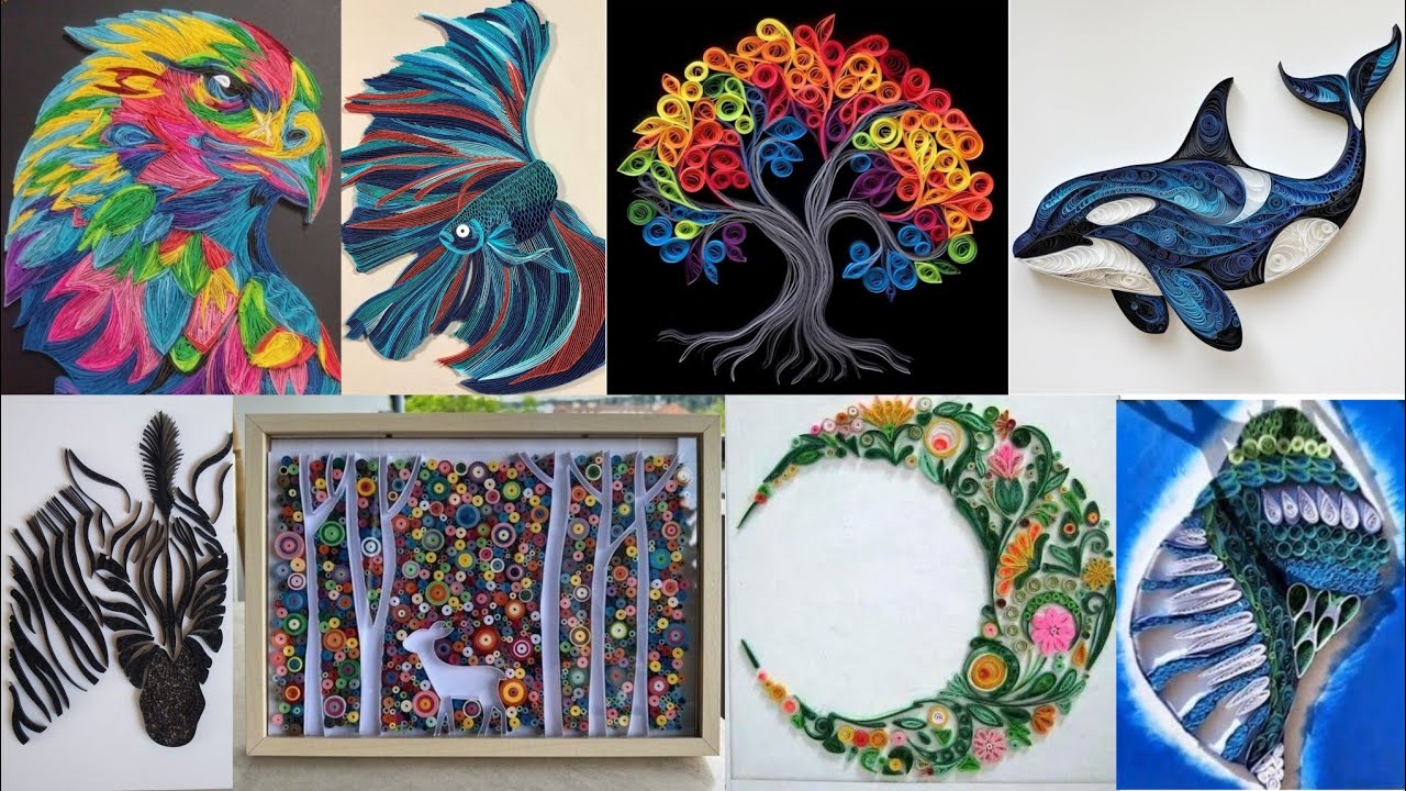 Paper Art | Diy Quilling Crafts | Easy Quilling Paper Wall Hanging ...