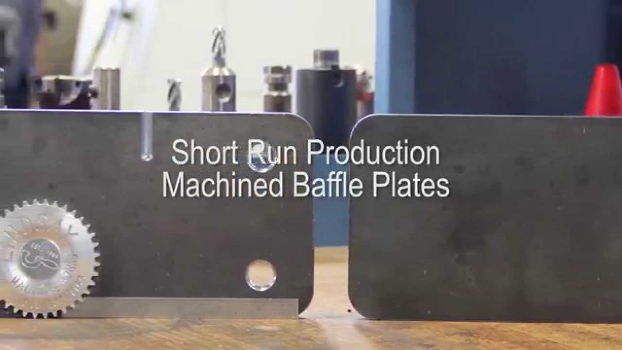 Machine Shop Machines Baffle Plates on Hurco 3 Axis CNC - YouTube