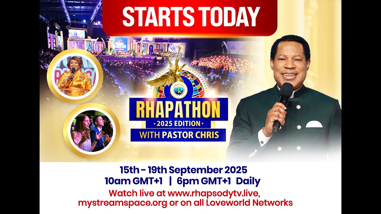 LIVE: RHAPATHON 2025 WITH PASTOR CHRIS | DAY 4 MORNING SESSION - YouTube
