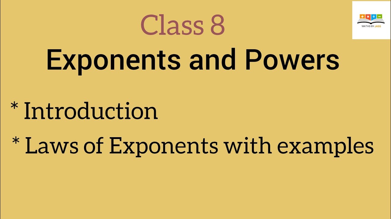 Laws of Exponents - YouTube
