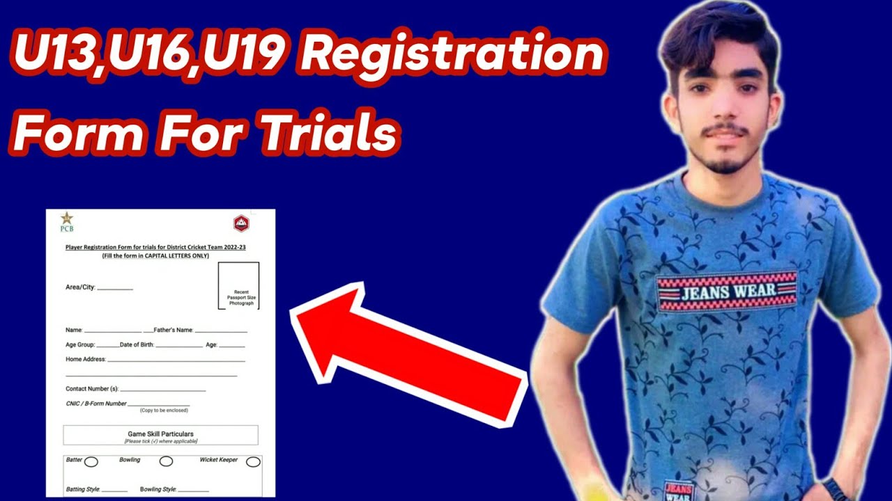 U13,U16,U19 Registration Form For Trials 2022-23 - YouTube