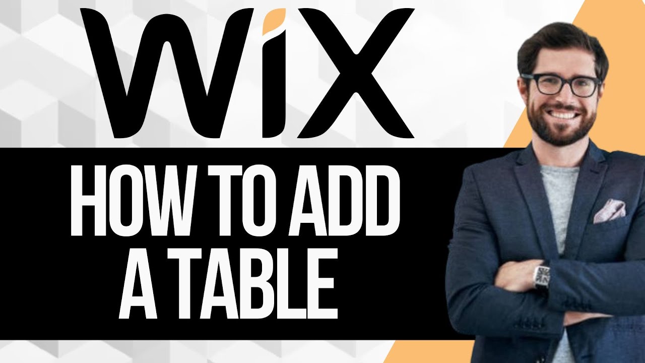 How to Add a Table on Wix - YouTube