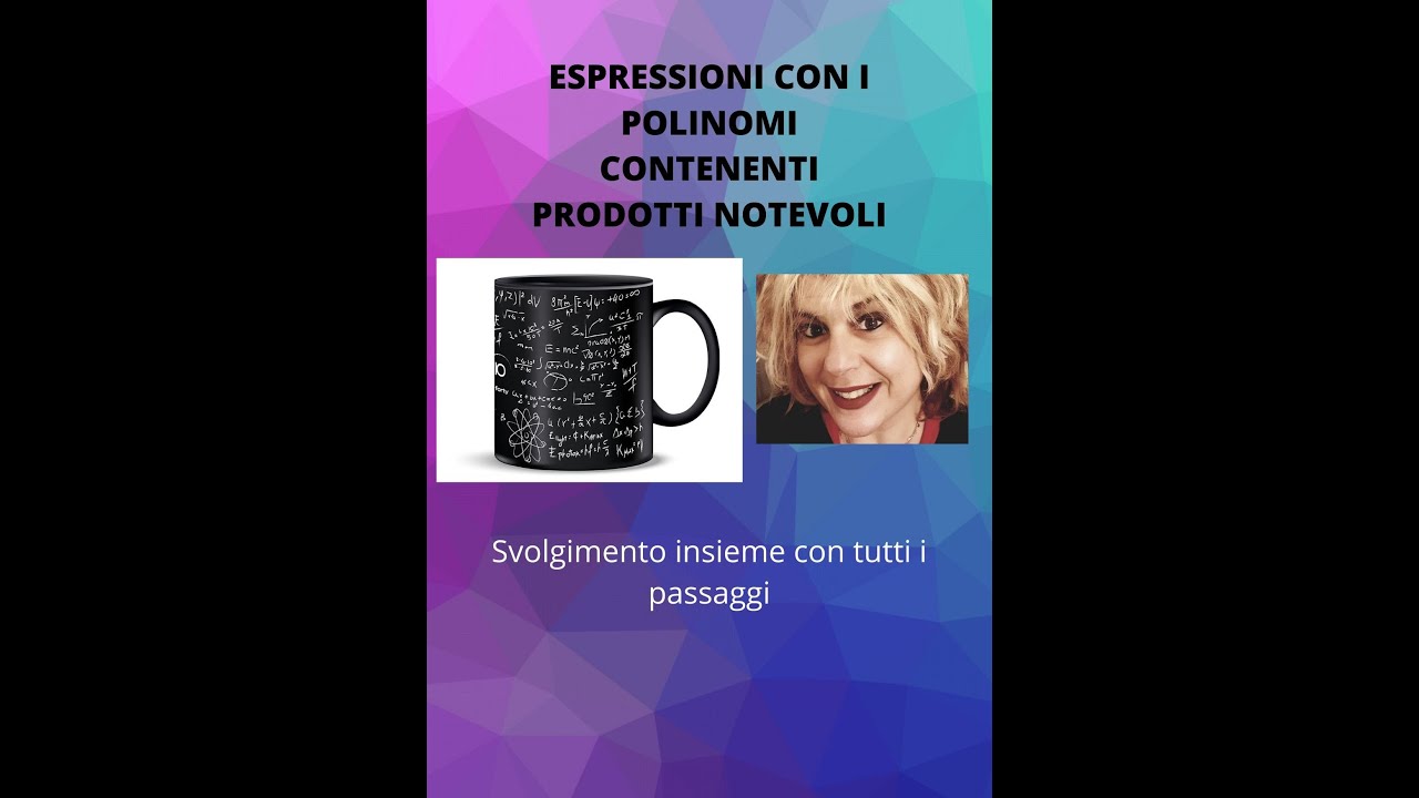 Polinomi: espressioni con i prodotti notevoli - YouTube