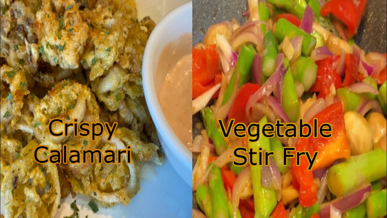 Crispy Calamari + Vegetable Stir Fry - YouTube