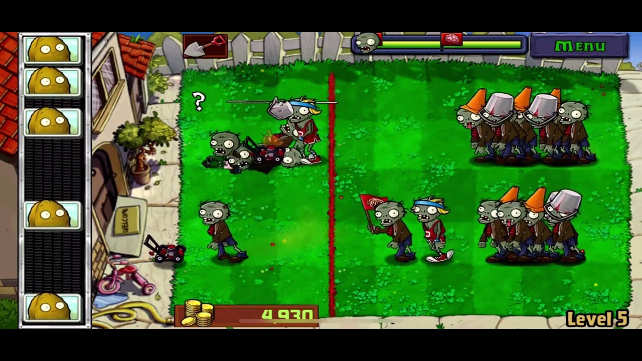 20 zombies 2 lawnmowers - YouTube