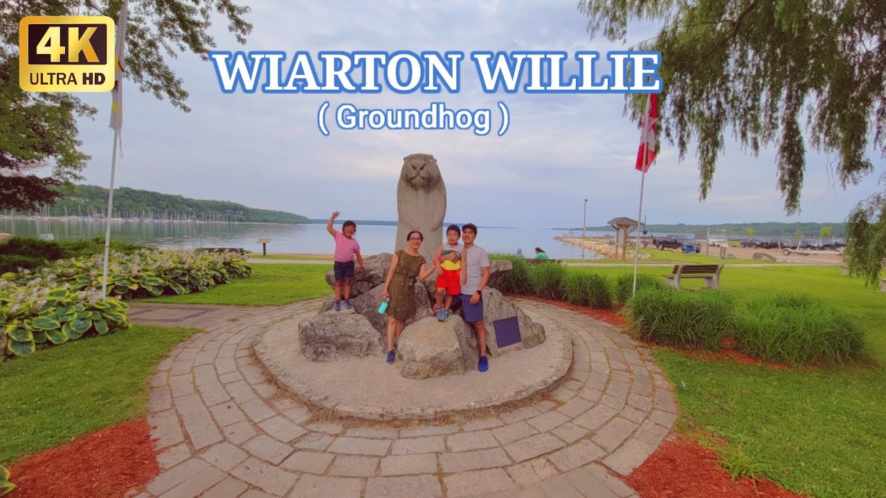 Summer Gateaway at BRUCE PENINSULA | WIARTON WILLIE STATUE Groundhog ...